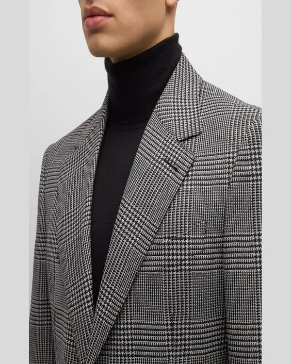 Tom Ford Shelton Glen Plaid Sport Jacket - Black White | Editorialist